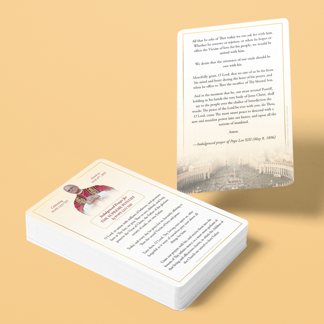 Pope Leo XIV Prayer Card - Sophia Institute Press